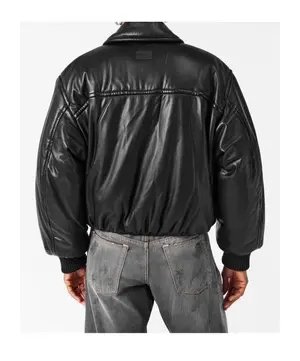 Acne Studios Coated Long Sleeve Oversized Fit Bomber Jacket