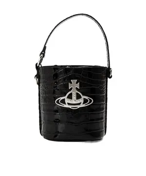 VIVIENNE WESTWOOD Versatile Solid-color Handbag - Black