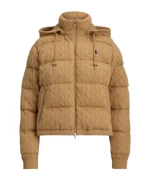 Polo Ralph Lauren Insulated Short Puffer Jacket - Brown
