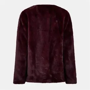 Ralph Lauren Real Leather Fx Fur Teddy Coat