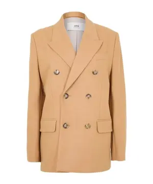 AMI Paris Tailored Fit Textured Blazer