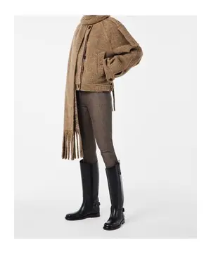 Burberry Scarf Coat With Plaid Lining