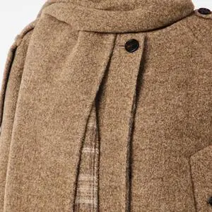 Burberry Scarf Coat With Plaid Lining