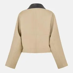 Givenchy Cropped Trench Coat With Contrasting Collar