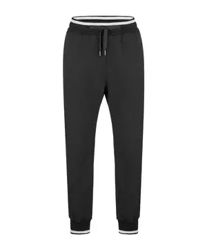 Dolce & Gabbana Stylish Cuffed Sweatpants - Black