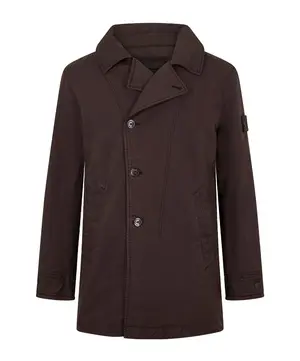 Stone Island Ghost Weather-resistant Peacoat - Black