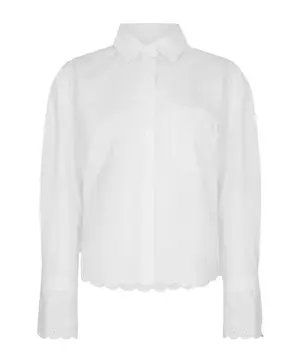 Max Mara Solid Color Long Sleeve Shirt - White