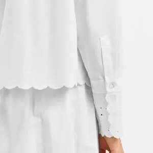 Max Mara Solid Color Long Sleeve Shirt