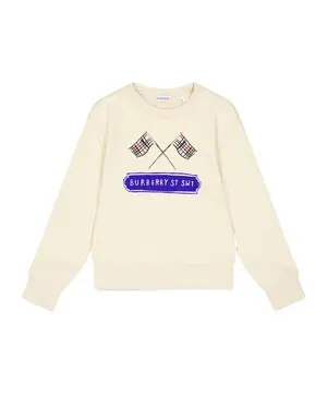Burberry Crew Neck Long Sleeve Sweatshirt