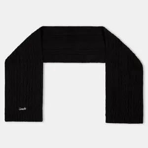 COACH Cable Knit Wool Scarf
