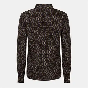Ralph Lauren Real Leather Long Sleeve Blouse