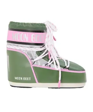 Moon Boot Color-blocked Nylon Snow Boots - Green