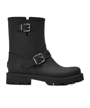 JIMMY CHOO Buckled Ankle Boots