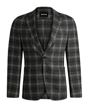 Hugo Boss Single-breasted Blazer - Black