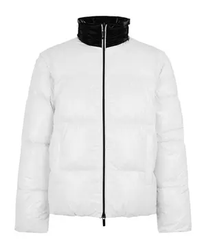 Moncler Reversible Down Puffer Jacket With Detachable Sleeves - White