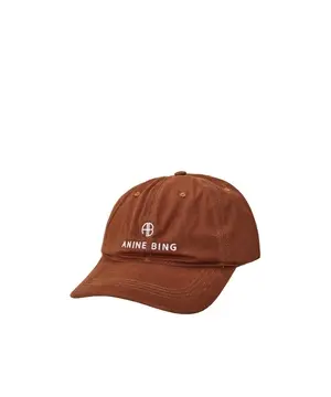 ANINE BING Solid Color Baseball Cap - Brown