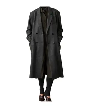 Soeur Double-breasted Long Sleeve Coat