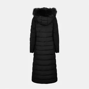 Ralph Lauren Real Leather Long Puffer Jacket