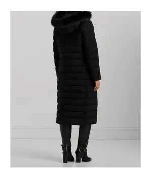 Ralph Lauren Real Leather Long Puffer Jacket