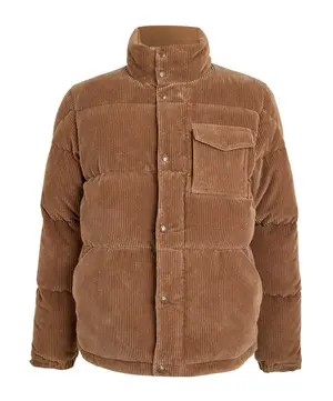 Moncler Corduroy Quilted Down Jacket