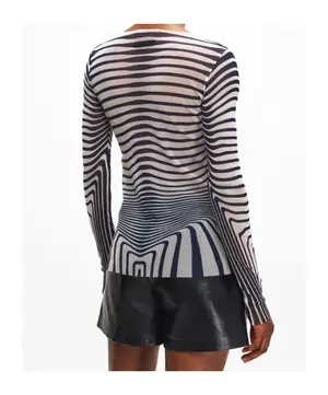 JEAN PAUL GAULTIER Striped Print Cover-up