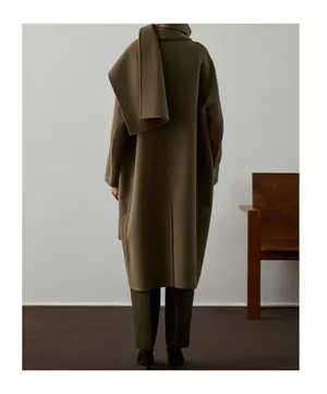 Soeur Long-sleeved Coat With Scarf Detail