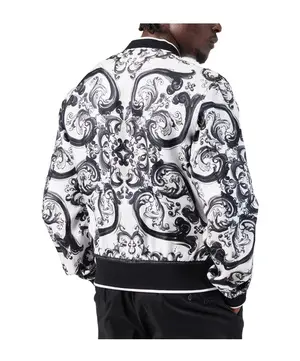 Dolce & Gabbana Baroque Print Bomber Jacket