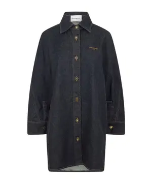 Givenchy Long-sleeve Denim Overshirt - Black
