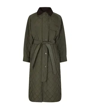 Max Mara Quilted Belted Jacket - No