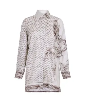 Max Mara Printed Silk Shirt