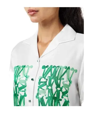 Max Mara Printed Long-sleeve Shirt - White