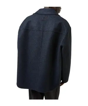 Fendi Double-breasted Wool Blend Peacoat