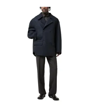 Fendi Double-breasted Wool Blend Peacoat