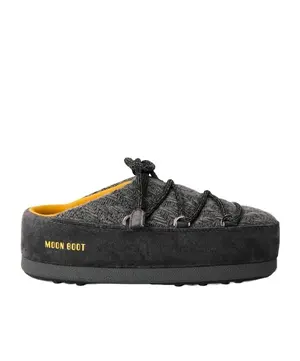Moon Boot Grey Fashion Mule - Black