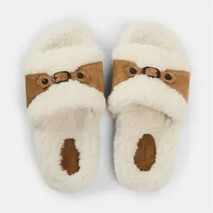 Balenciaga Shearling Trimmed Slippers