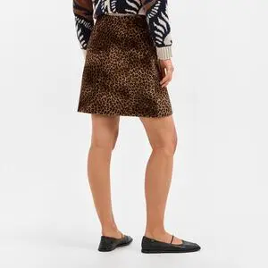 Max Mara Animal Print Half Skirt