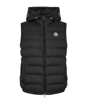 Moncler Quilted Zip-up Hooded Vest