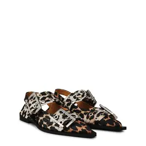 GANNI Feminine Buckle Ballerinas