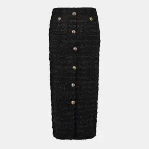 Balenciaga Button Detailed Midi Skirt