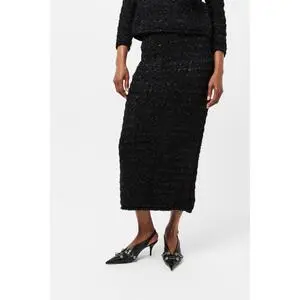 Balenciaga Button Detailed Midi Skirt