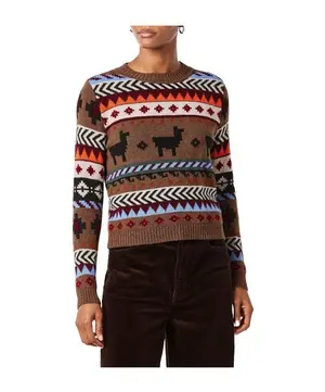 Max Mara Patterned Knitted Sweater