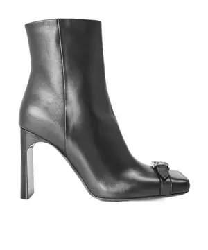 Balenciaga Heeled Ankle Boots With Buckle Detail