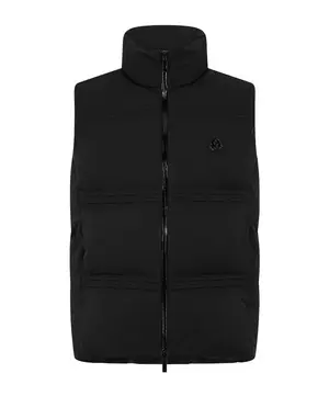 Moncler Stand-collar Quilted Down Vest - Black