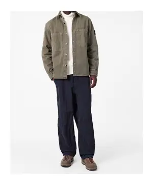 Stone Island Button Overshirt - Nude