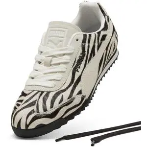 PUMA Lace-up Low-top Sneakers With Zebra Print