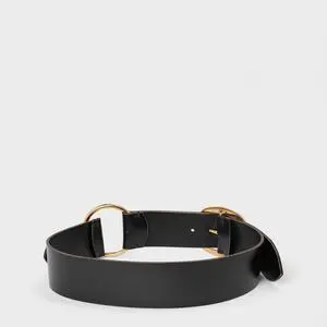 Chloé Leather Belt With Sculpted Buckle
