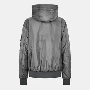 Moncler Solid Zip-up Bomber Jacket With Hood