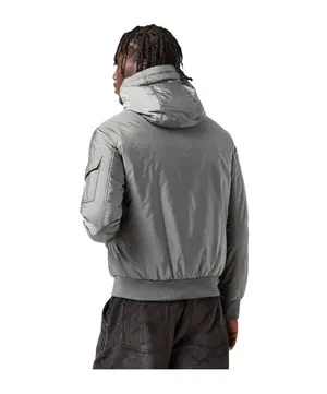 Moncler Solid Zip-up Bomber Jacket With Hood