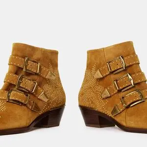 Chloé Susan Side Zipper Ankle Boots