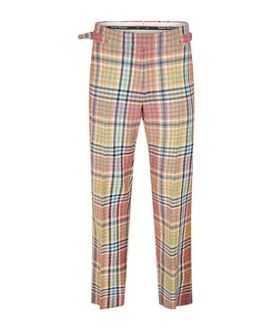 VIVIENNE WESTWOOD Plaid Check Relaxed Fit Trousers